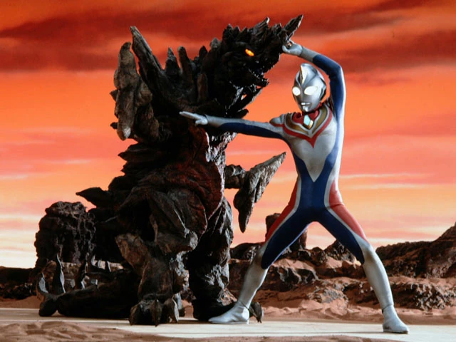 Ultraman Dyna Vs Gyabish