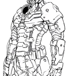 iron man coloring pages war machine