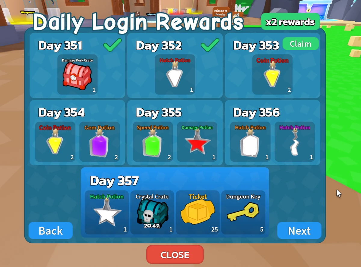 Daily Login Rewards | Unboxing Simulator Wiki | Fandom