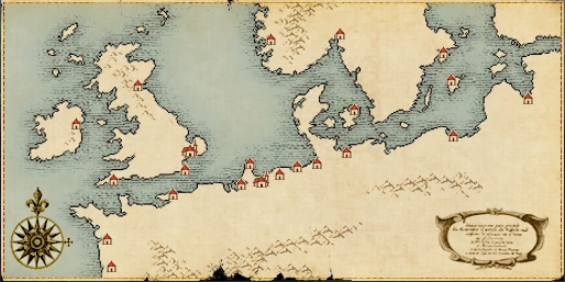Northern Europe/Map | Official Uncharted Waters Wiki | Fandom