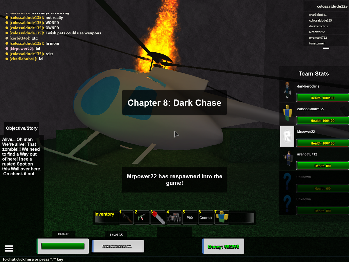 Chapter 8 A Dark Chase Undead Nation Roblox Wiki Fandom