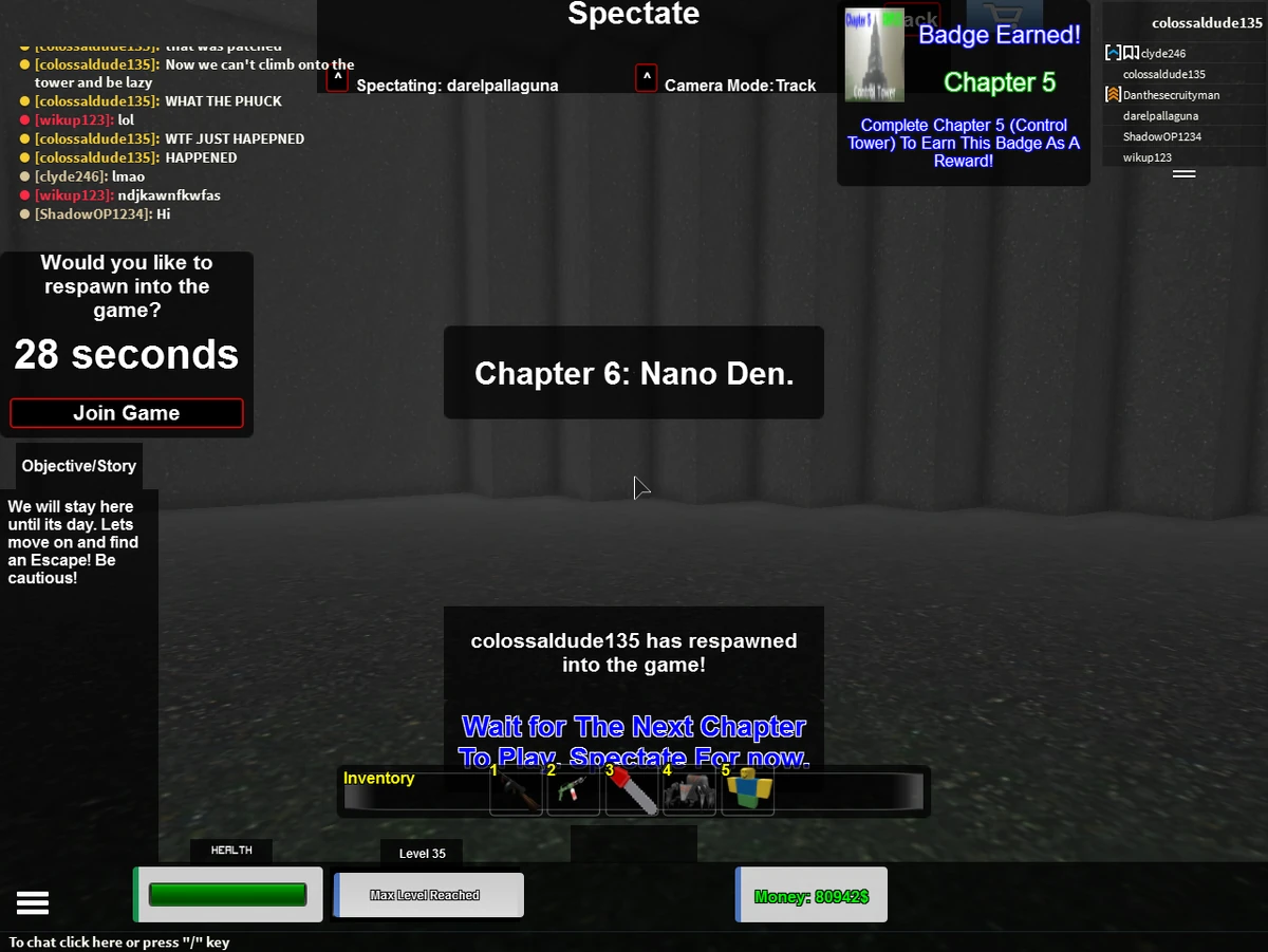 Chapter 6: The Nano Den | Undead Nation - ROBLOX Wiki | Fandom