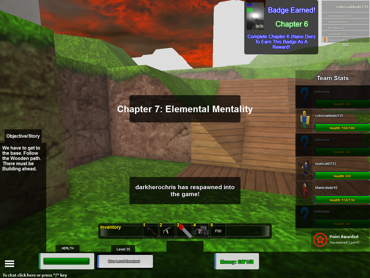 Chapter 7 Elemental Mentality Undead Nation Roblox Wiki Fandom