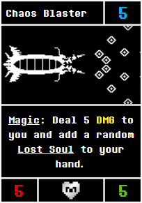 Chaos Blaster/Previous Versions | Undercards Wikia | Fandom