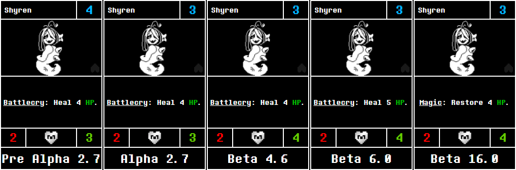 Shyren/Previous Versions | Undercards Wikia | Fandom