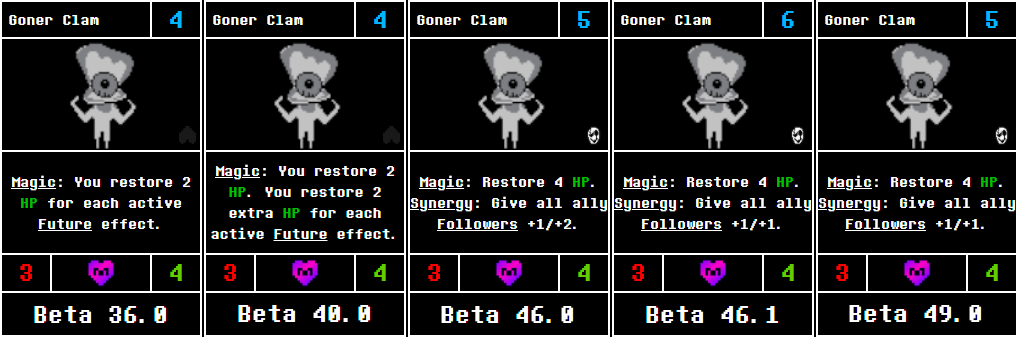 Goner Clam/Previous Versions | Undercards Wikia | Fandom