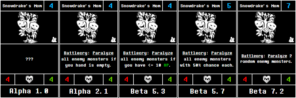 Snowdrake's Mom/Previous Versions | Undercards Wikia | Fandom
