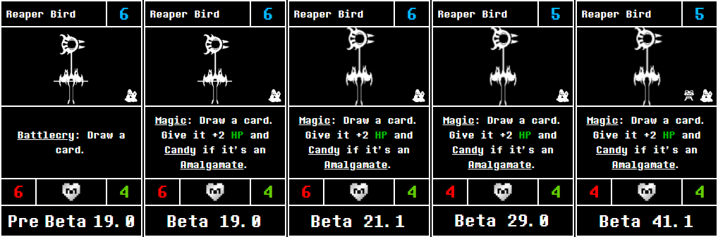 Reaper Bird/Previous Versions | Undercards Wikia | Fandom
