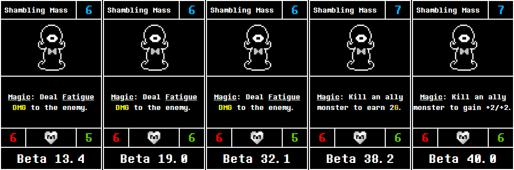 Shambling Mass/Previous Versions | Undercards Wikia | Fandom