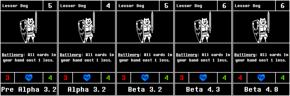 Lesser Dog/Previous Versions | Undercards Wikia | Fandom
