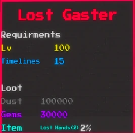 Lost Gaster | UnderFighter 2 Wiki | Fandom