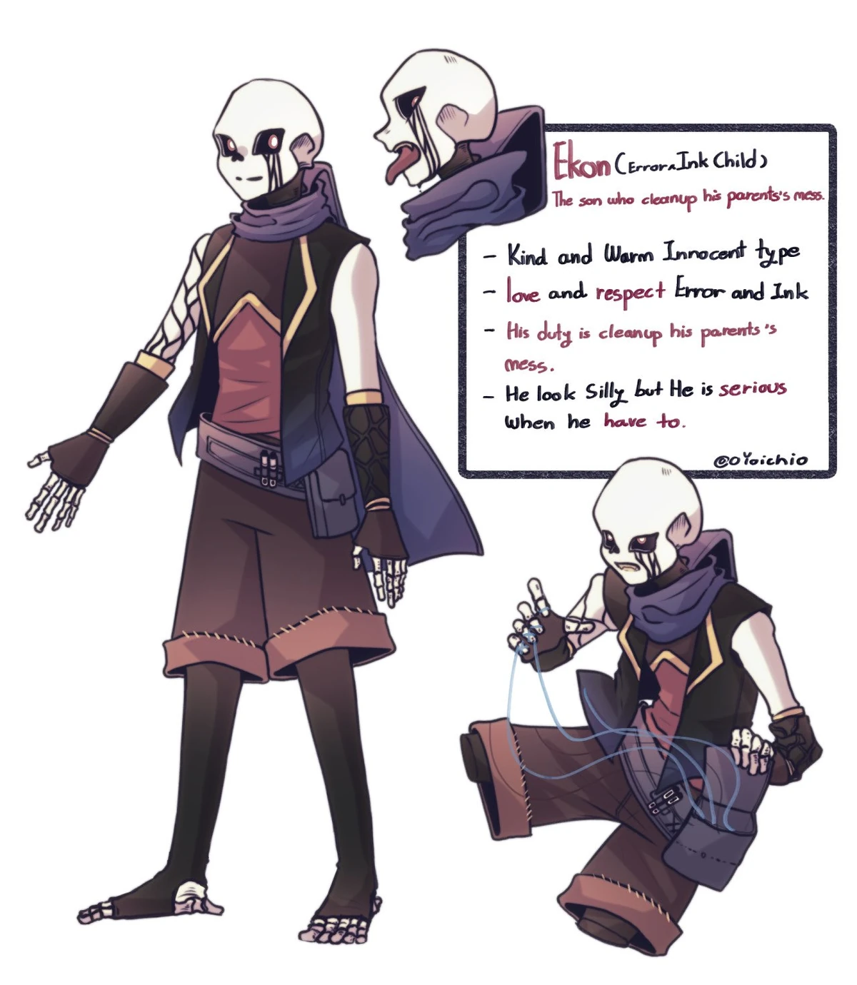 Ekon | Undertale AU Offspring Wiki | Fandom