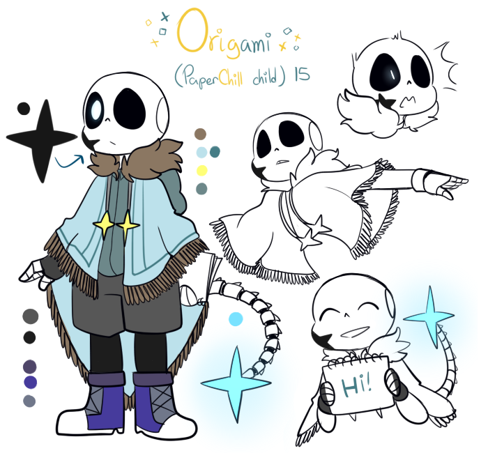 Origami | Undertale AU Offspring Wiki | Fandom