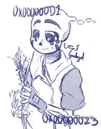 Bluescreen | Undertale AU Offspring Wiki | Fandom