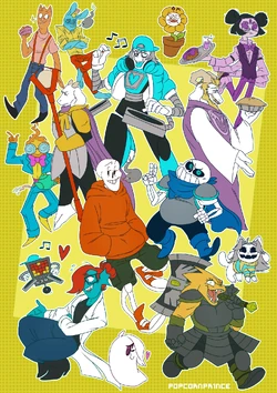 Personajes De Underhero Undertale Au