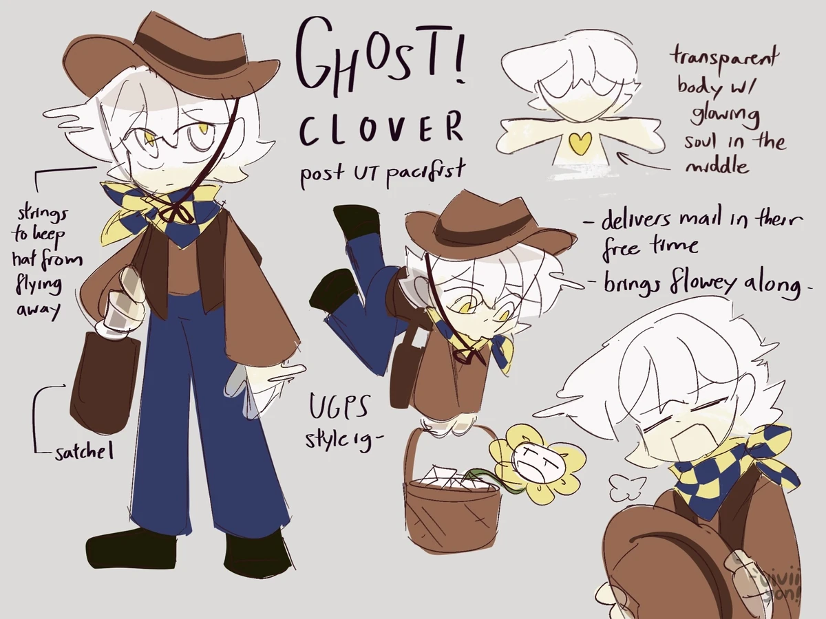 Ghost!Clover | Undertale AU Вики | Fandom