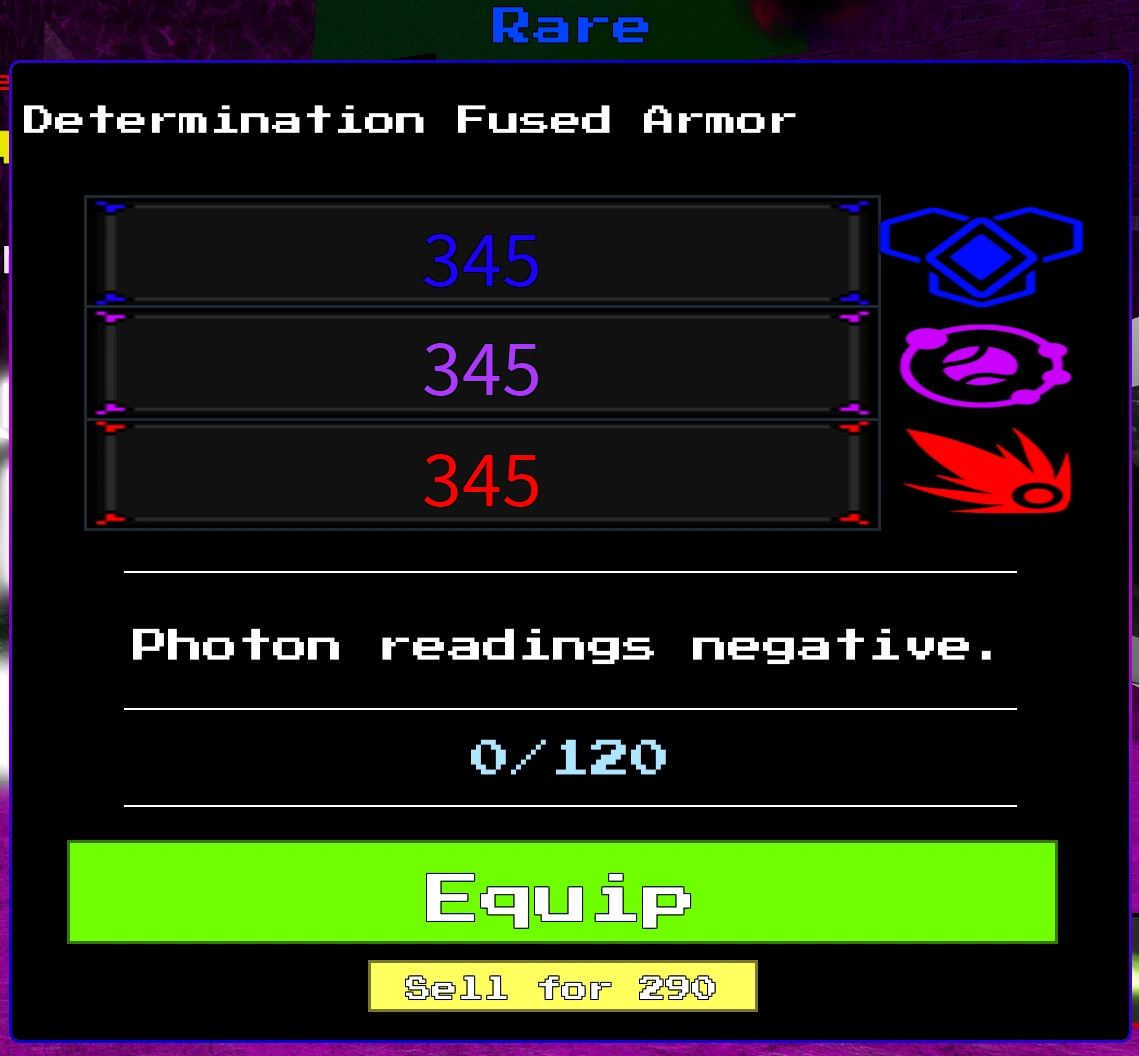 Determination Fused Armor | Undertale Dungeon Alive Wiki | Fandom