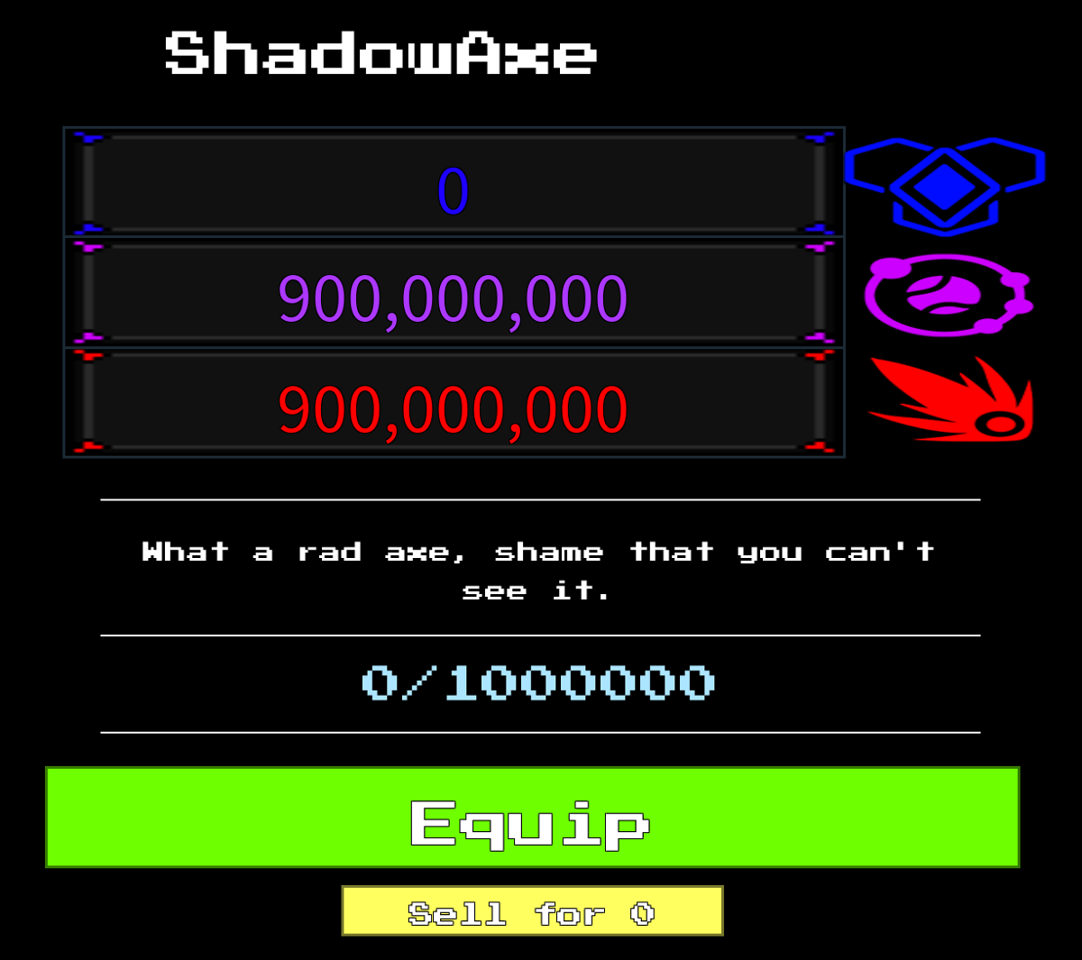Shadow Axe | Undertale Dungeon Alive Wiki | Fandom
