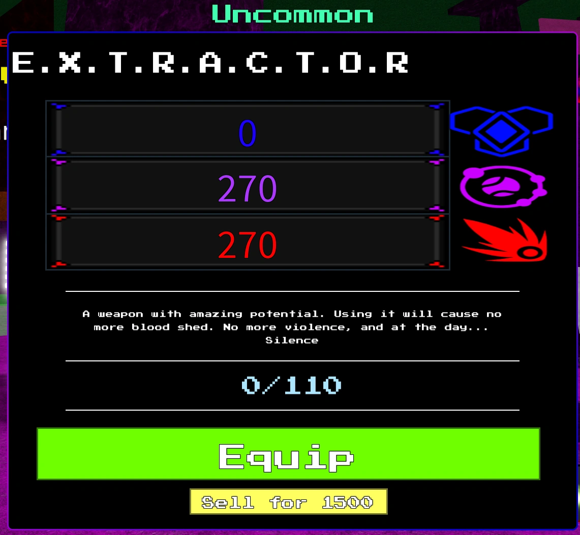 E.X.T.R.A.C.T.O.R | Undertale Dungeon Alive Wiki | Fandom