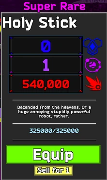 HOLY STICK | Undertale Dungeons: Alive Official Wiki | Fandom