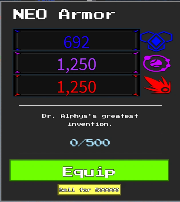 NEO Armor | Undertale Dungeons: Alive Official Wiki | Fandom
