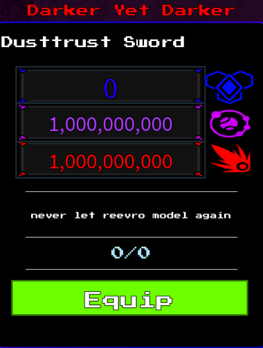 Dusttrust Sword | Undertale Dungeons: Alive Official Wiki | Fandom