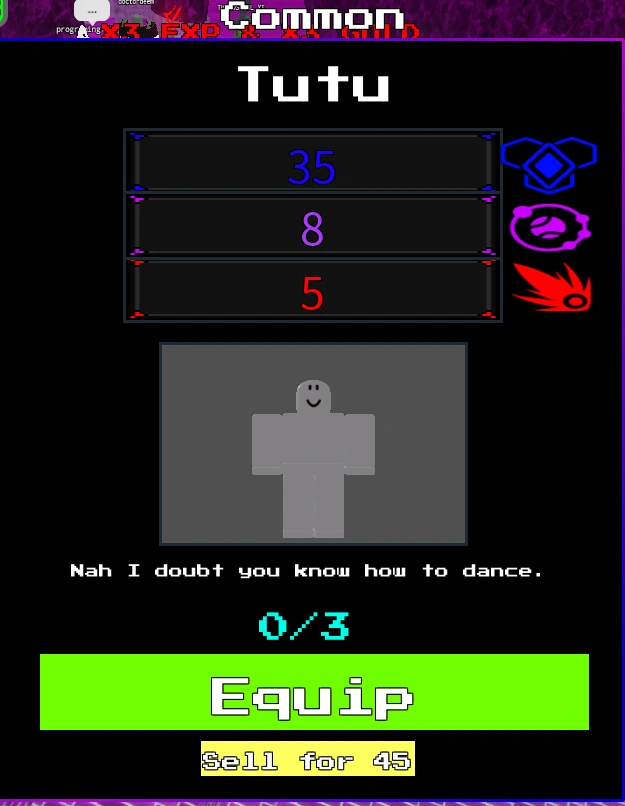 Tutu | Undertale Dungeons: Alive Official Wiki | Fandom