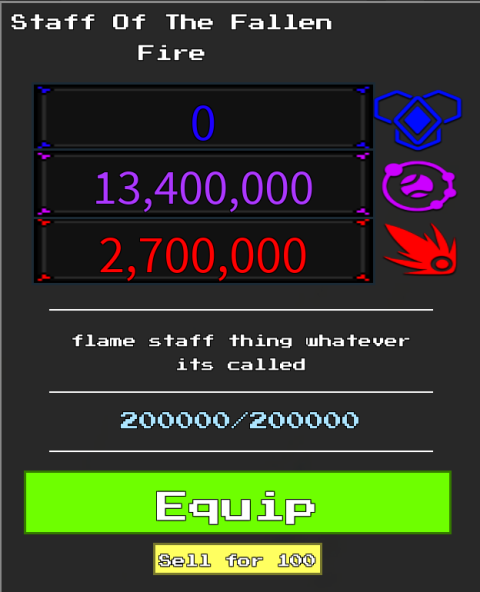 Staff Of The Fallen Fire | Undertale Dungeons: Alive Official Wiki | Fandom