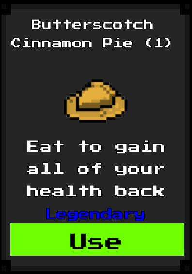 Butterscotch cinnamon pie | Undertale Dungeons: Alive Official Wiki ...