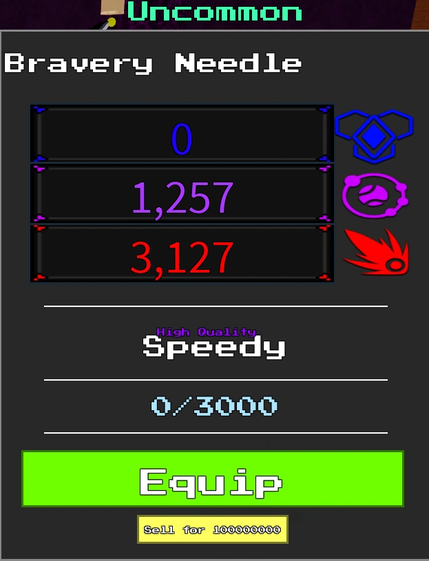 Bravery Needle | Undertale Dungeons: Alive Official Wiki | Fandom