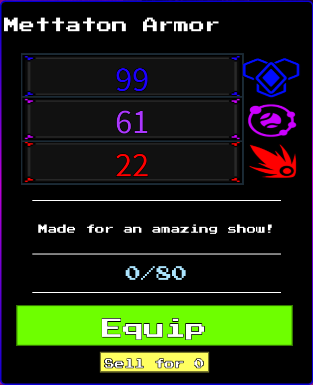 Mettaton Armor Undertale Dungeons Alive Official Wiki Fandom