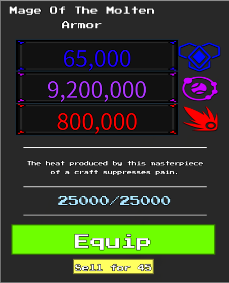 Mage of the molten armor | Undertale Dungeons: Alive Official Wiki | Fandom