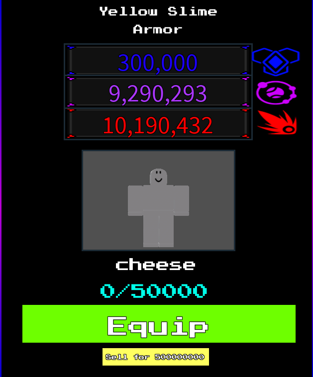 Yellow Slime Armor | Undertale Dungeons: Alive Official Wiki | Fandom