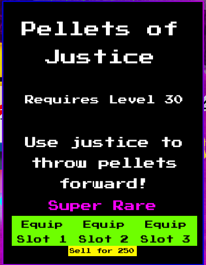 Pellets of justice | Undertale Dungeons: Alive Official Wiki | Fandom