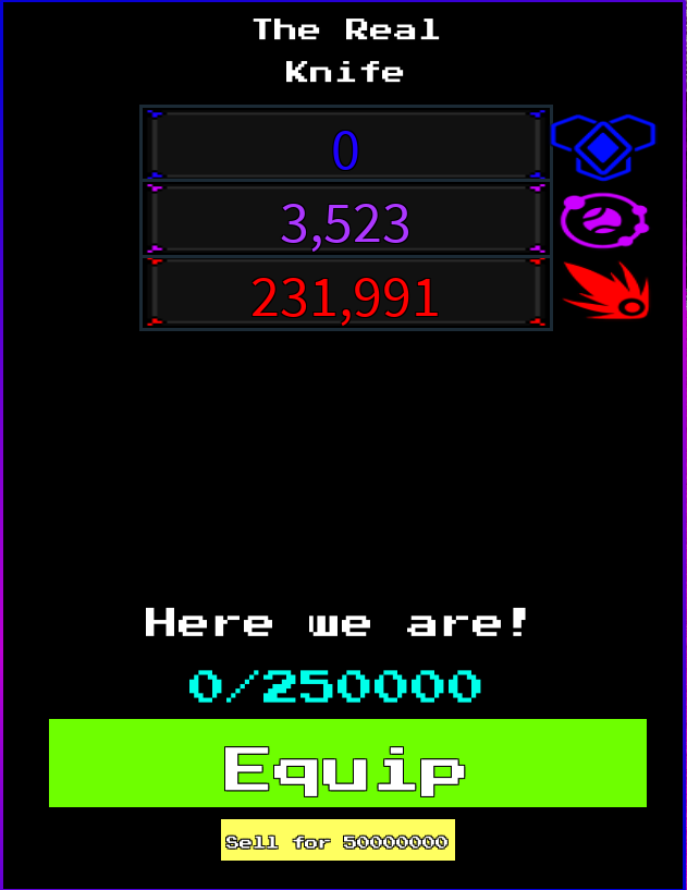 The Real Knife | Undertale Dungeons: Alive Official Wiki | Fandom