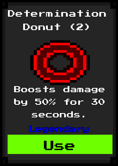 Determination donut | Undertale Dungeons: Alive Official Wiki | Fandom