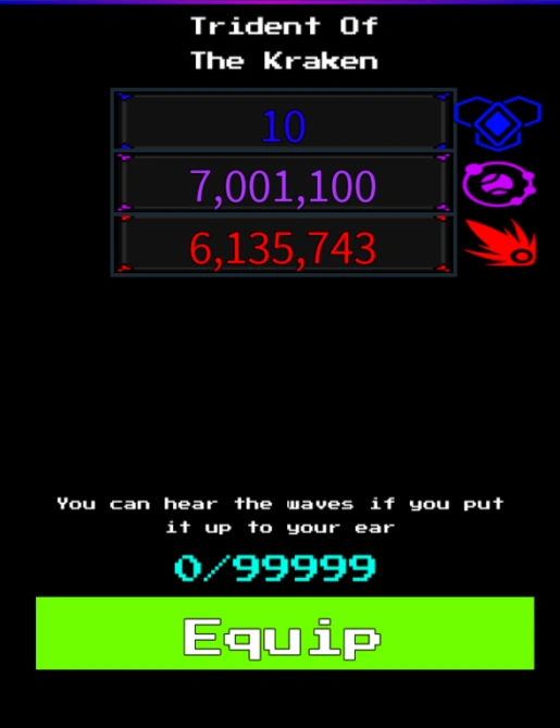 Trident Of The Kraken | Undertale Dungeons: Alive Official Wiki | Fandom