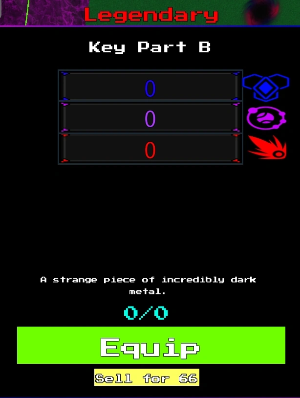 Key part B | Undertale Dungeons: Alive Official Wiki | Fandom