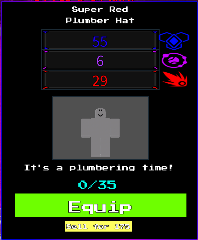 Super Red Plumber Hat | Undertale Dungeons: Alive Official Wiki | Fandom