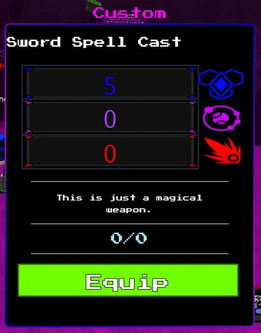 Sword Spell Cast | Undertale Dungeons: Alive Official Wiki | Fandom