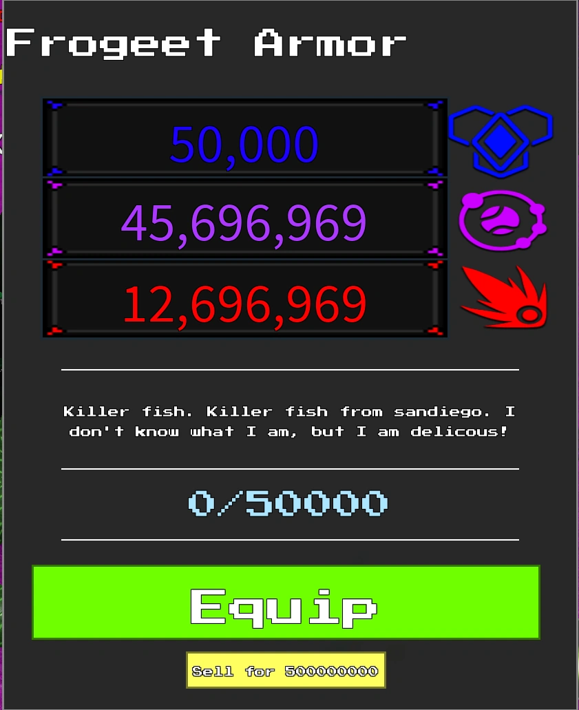 Frogeet armor | Undertale Dungeons: Alive Official Wiki | Fandom