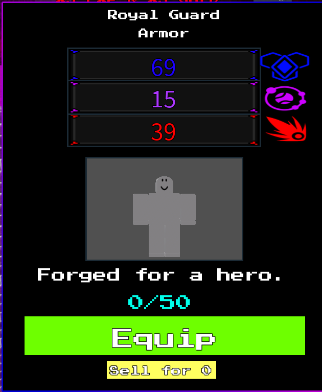 Royal guard armor | Undertale Dungeons: Alive Official Wiki | Fandom