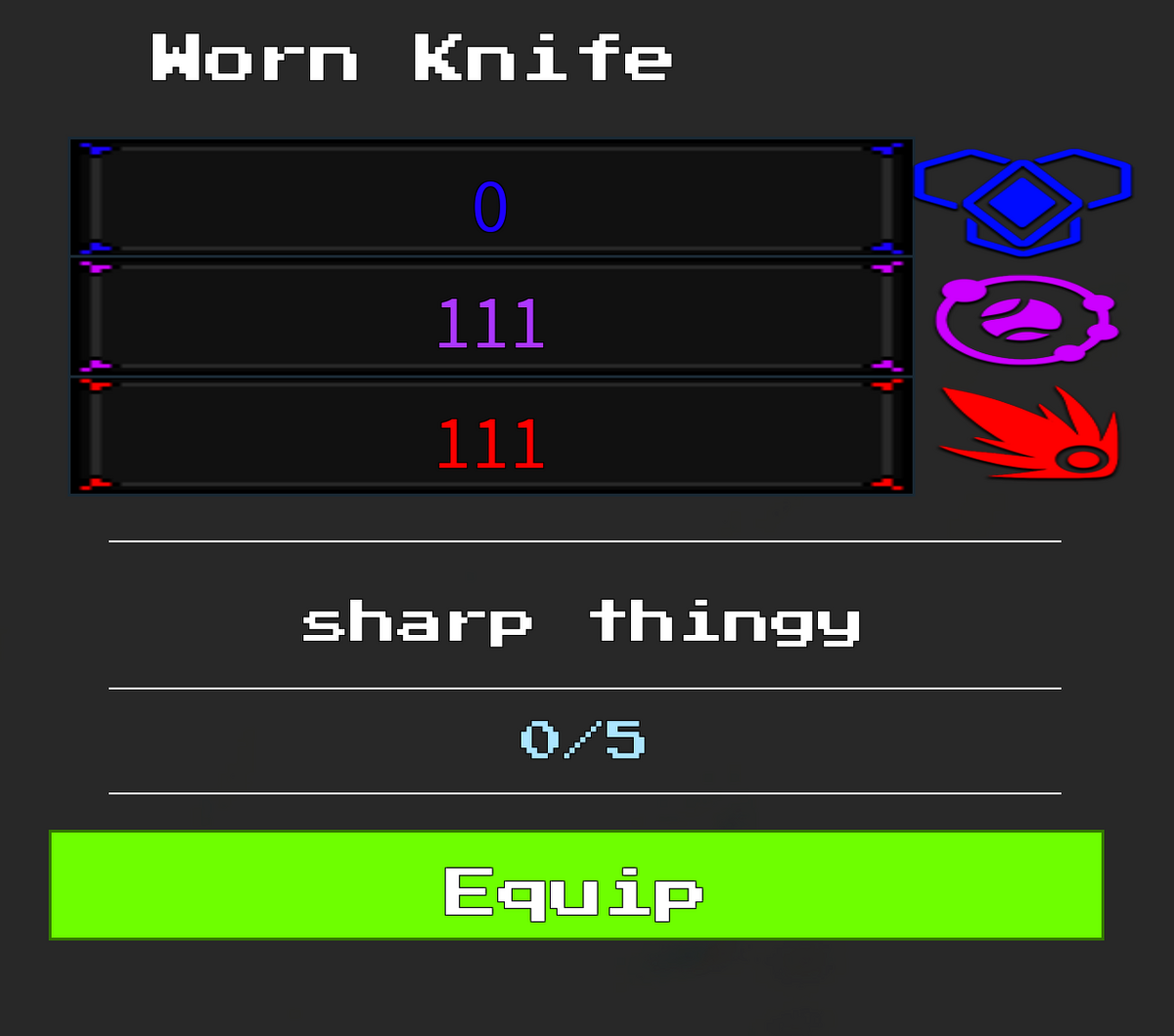 Worn Knife Undertale Dungeons Alive Official Wiki Fandom