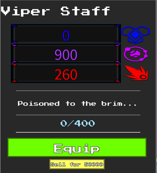 Viper Staff | Undertale Dungeons: Alive Official Wiki | Fandom