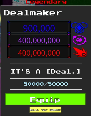 Dealmaker | Undertale Dungeons: Alive Official Wiki | Fandom