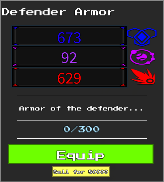 Defender Armor | Undertale Dungeons: Alive Official Wiki | Fandom