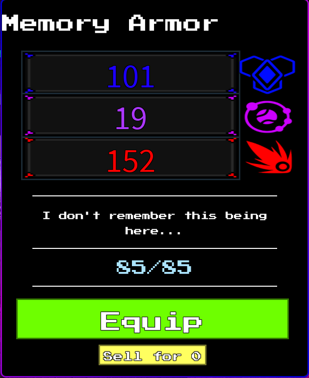 Memory Armor | Undertale Dungeons: Alive Official Wiki | Fandom