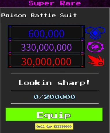 Poison Battle Suit | Undertale Dungeons: Alive Official Wiki | Fandom