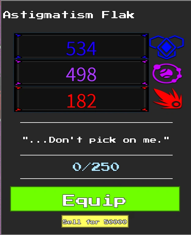 Astigmatism Flak | Undertale Dungeons: Alive Official Wiki | Fandom