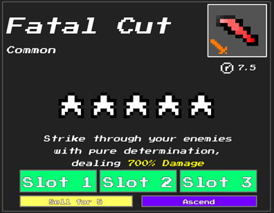 Fatal Cut | Undertale Dungeons Go Beyond Wiki | Fandom